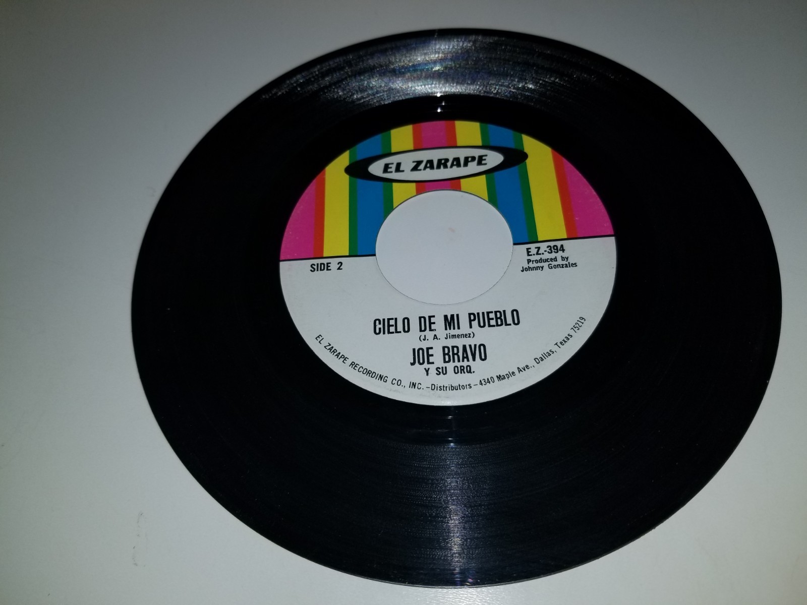 JOE BRAVO Cielo De Mi Pueblo / Hermoso Carino EL ZARAPE 394 45 VINYL 7" RECORD | eBay