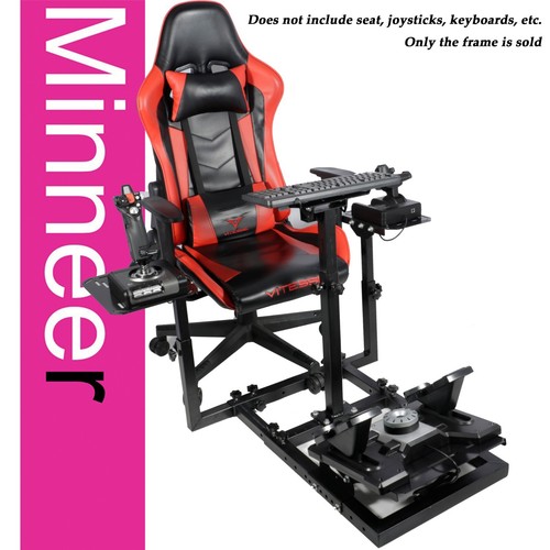 Minneer Flight Sim Stand Racing Sim Cockpit Fit Logitech X52 X56 YOKE ...