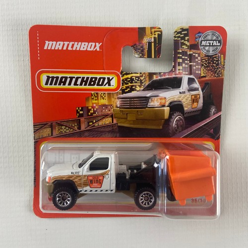Matchbox MBX Garbage Scout 35/100 Mattel 2022 Short Card Orange Truck ...