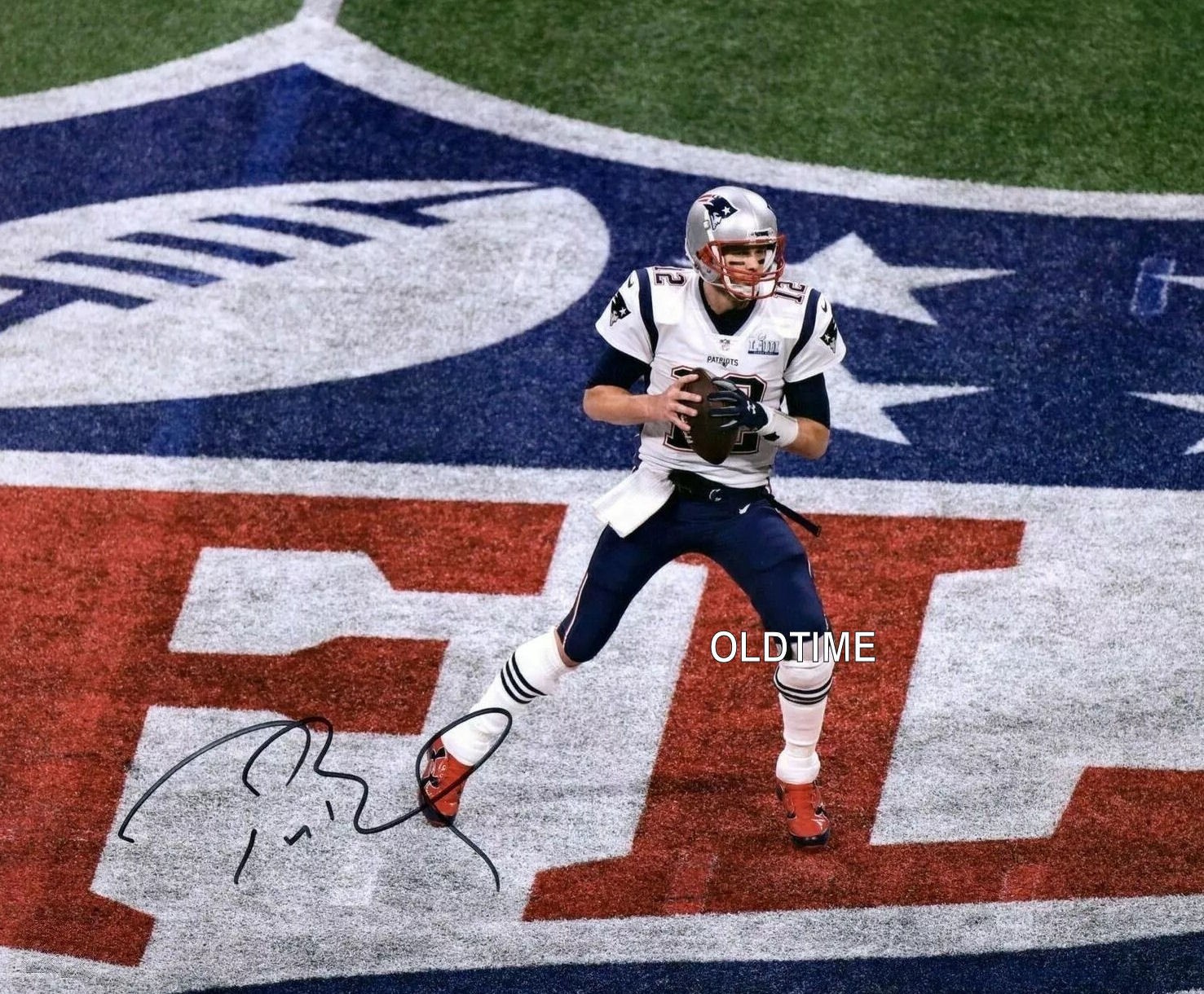 Tom Brady New England Patriots "Midfield" Autographed Signed Reprint ...