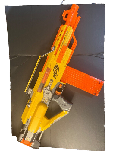 Nerf STAMPEDE ECS-50 N-Strike Automatic BLASTER W/ 18 dart mag no ammo ...