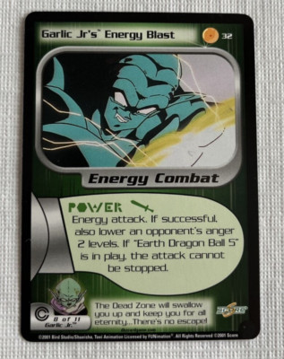 Garlic Jr's Energy Blast #32 Unlimited Dragon Ball Z TCG SCORE CCG | eBay