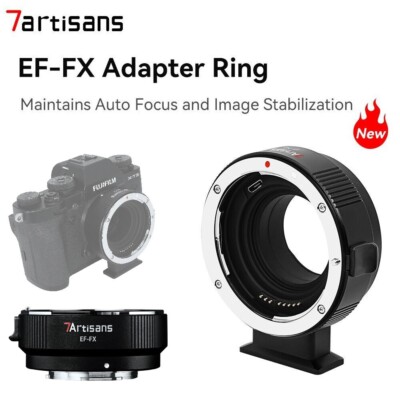 7artisans EF-FX Auto Focus Lens Adapter Ring for Canon EF Lens To Fuji ...