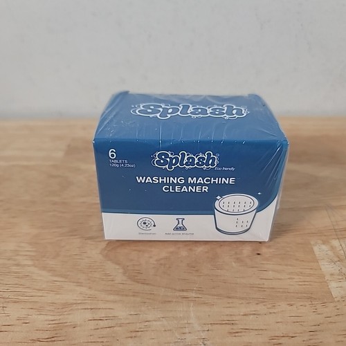 Splash Spotless Washing Machine Cleaner Deep Cleaning All Washers NIP 6 ...