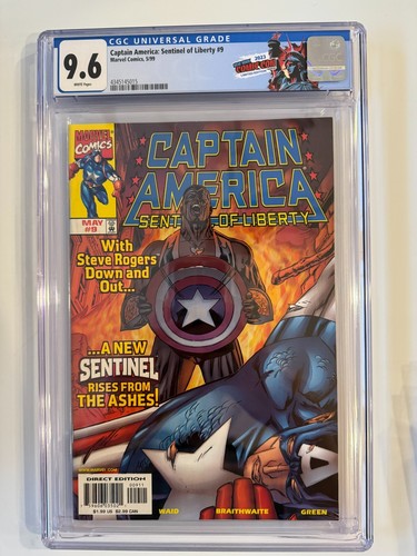Captain America: Sentinel of Liberty 9 CGC 9.6 1st Full App Sam Wilson ...