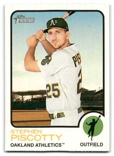 Stephen Piscotty 2022 Topps Heritage Baseball #342 Oakland Athletics | eBay
