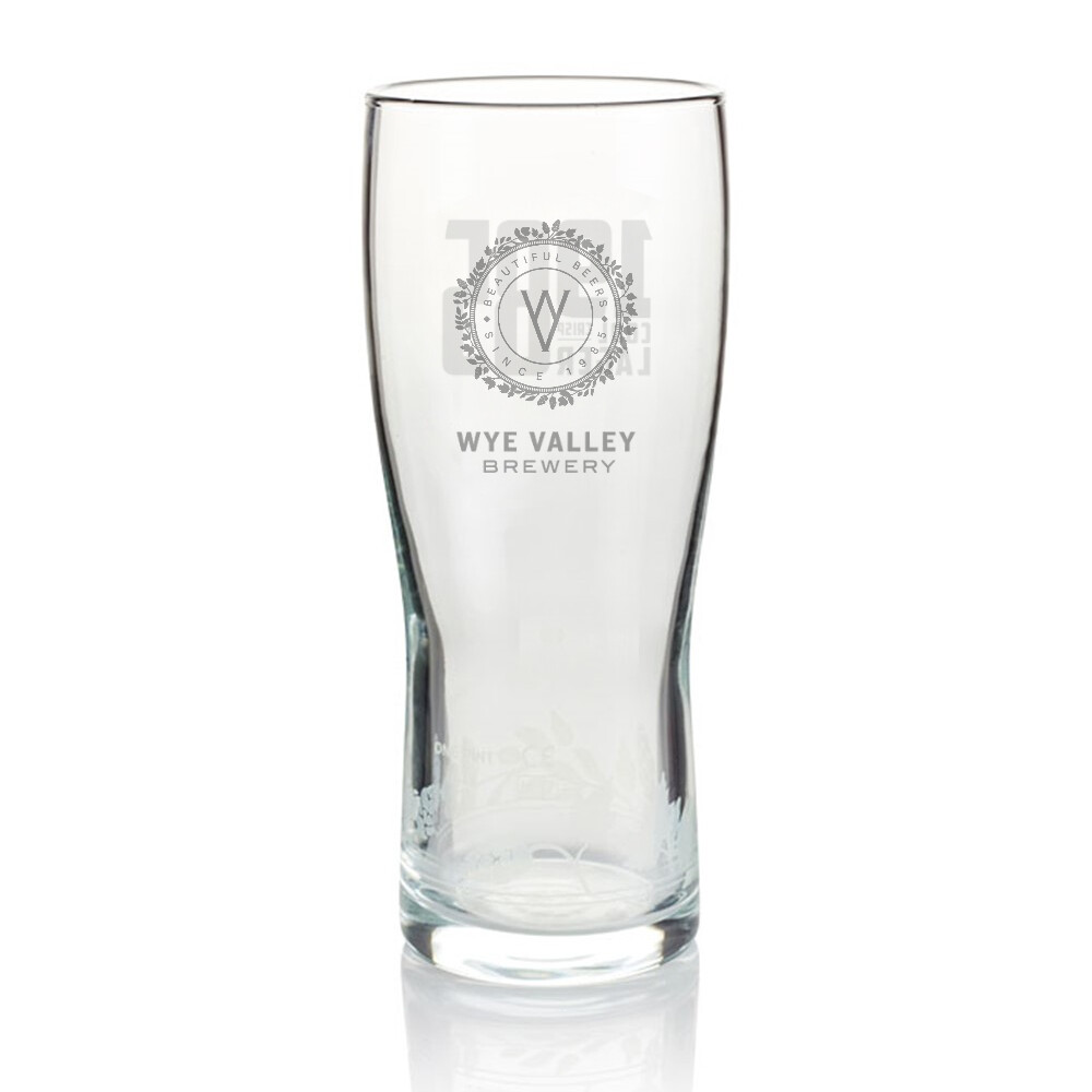 Engraved Wye Valley Brewery 1985 Lager Tall Half Pint Glass ...