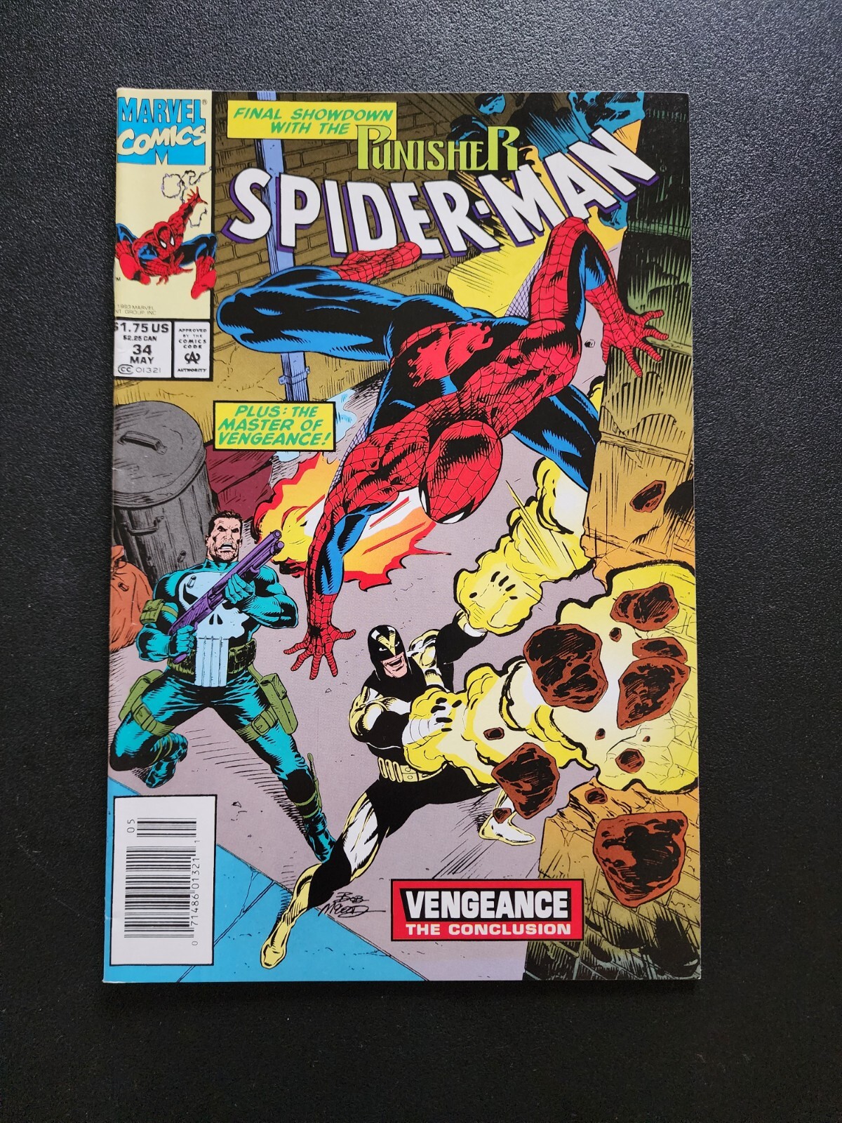 Marvel Comics Spiderman #34 May 1993 Bob McLeod Cover Newsstand | eBay