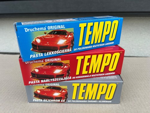 3X TEMPO POLISHING WAX PASTE POLISH ALL TYPE PAINT 120g | eBay