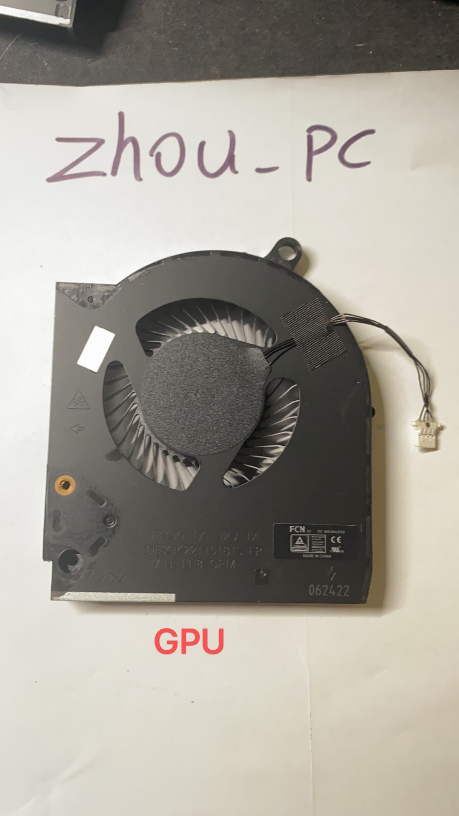 CPU GPU Cooling replacement cooler Fan for Dell Alienware Ryzen Laptop ...