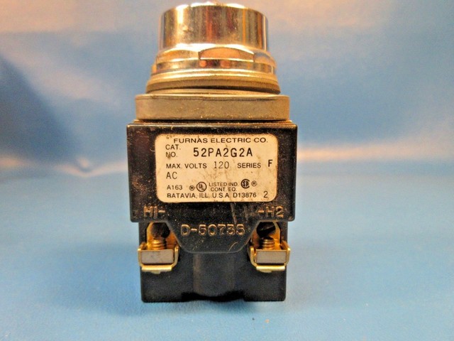 Furnas 52PA2G2A Red Illuminated Push Pull Button 52bjk Siemens for sale ...