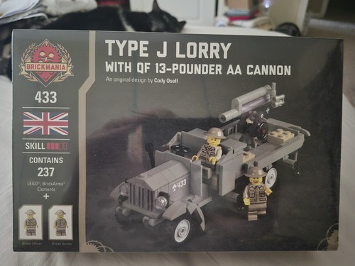 Brickmania WW1 Type J Lorry With QF 13-Pounder AA Cannon, With 2 ...