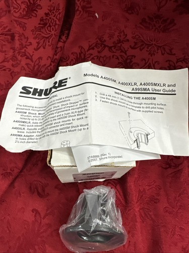Shure A400SM Gooseneck Microphone Podium Tabletop Shock Mount Holder ...