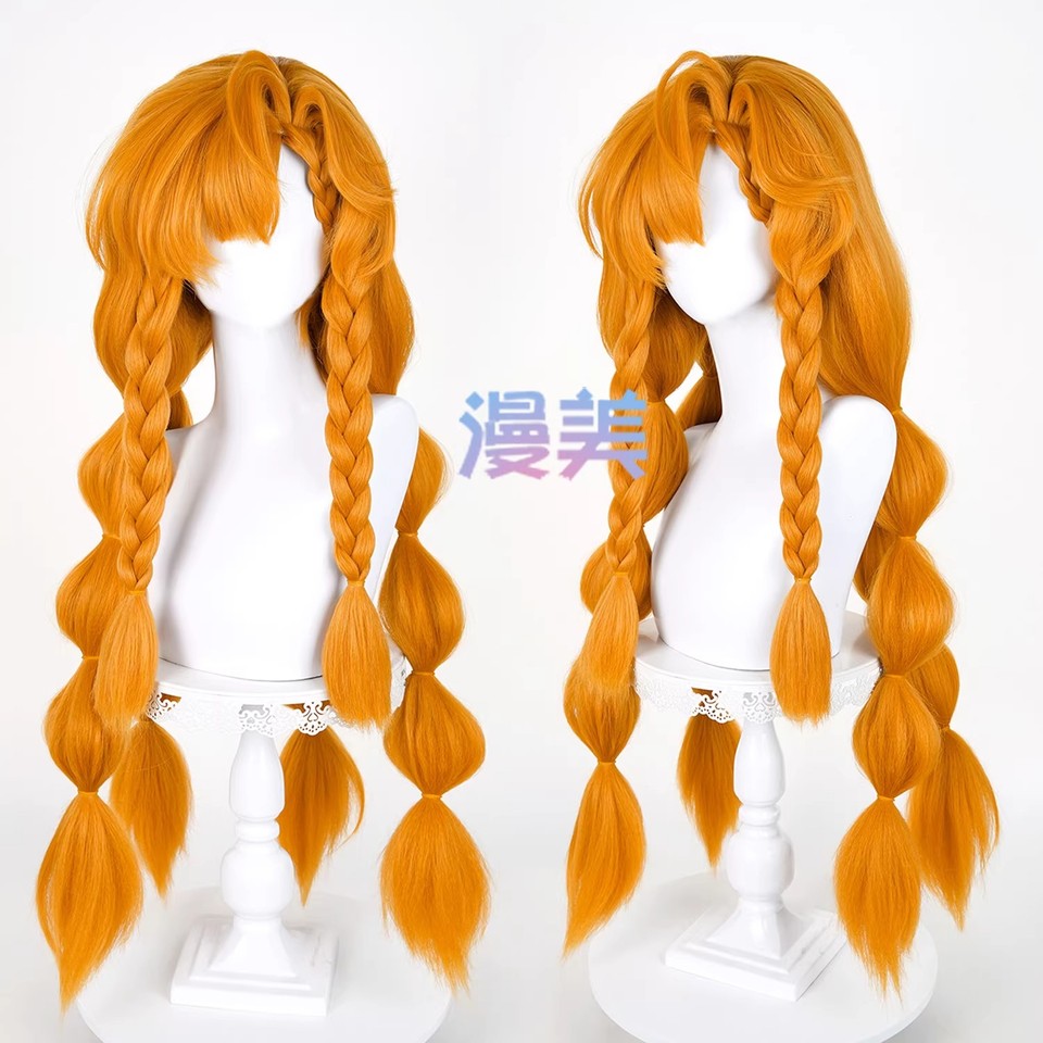 Game Wuthering Waves SIGRIKA Orange Wig Cosplay Props Halloween 88cm ...