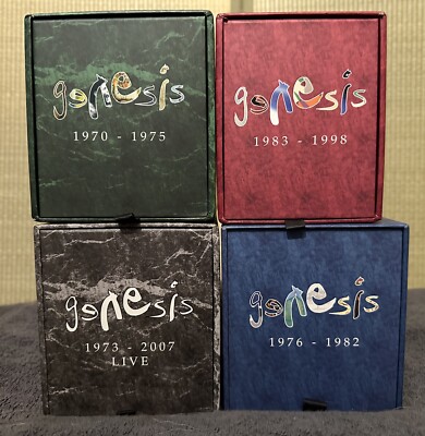 Lot Of Genesis Box Sets: 1970-1975/1973-2007/1976-1982/1983-1998 + 13 ...