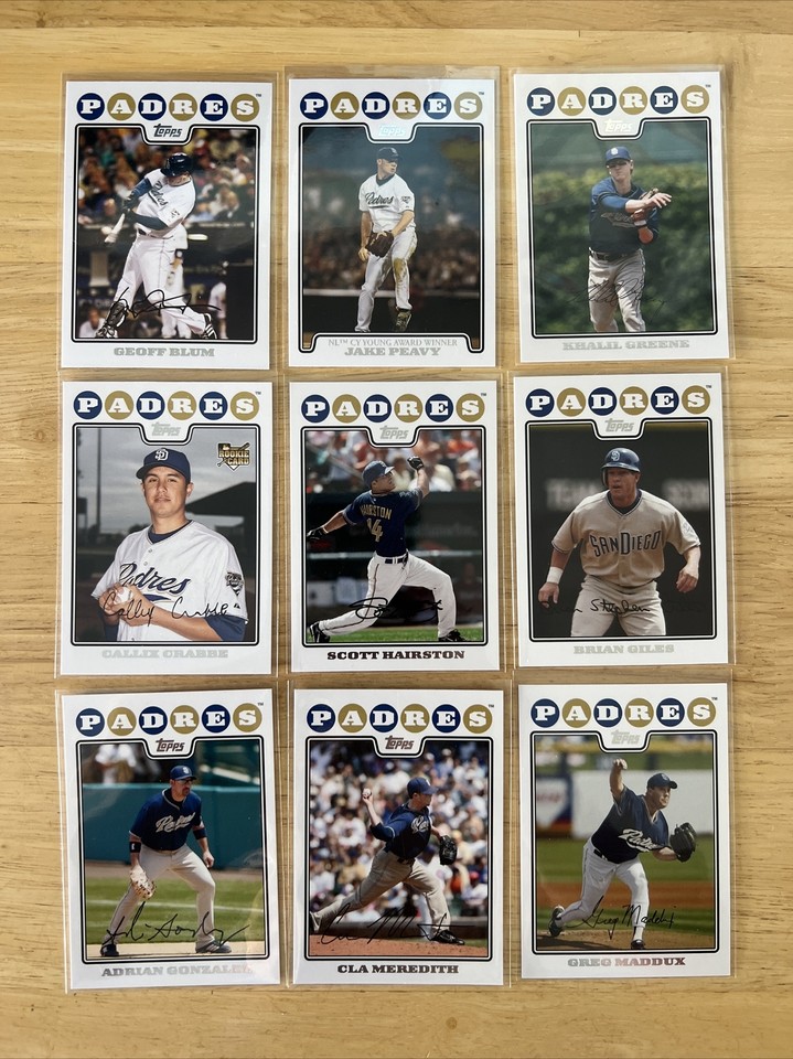 2008 Topps San Diego Padres Team Set Series 1 and 2 | eBay