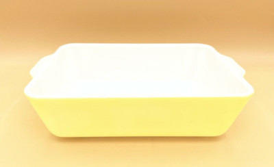 Vintage Pyrex 503 Yellow 1-1/2 Qt Rectangular Casserole Baking Dish NO ...