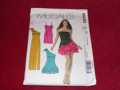 🌸 McCALL'S #M6283 - LADIES STRAPLESS-GRECIAN PROM-COCKTAIL GOWN PATTERN ...