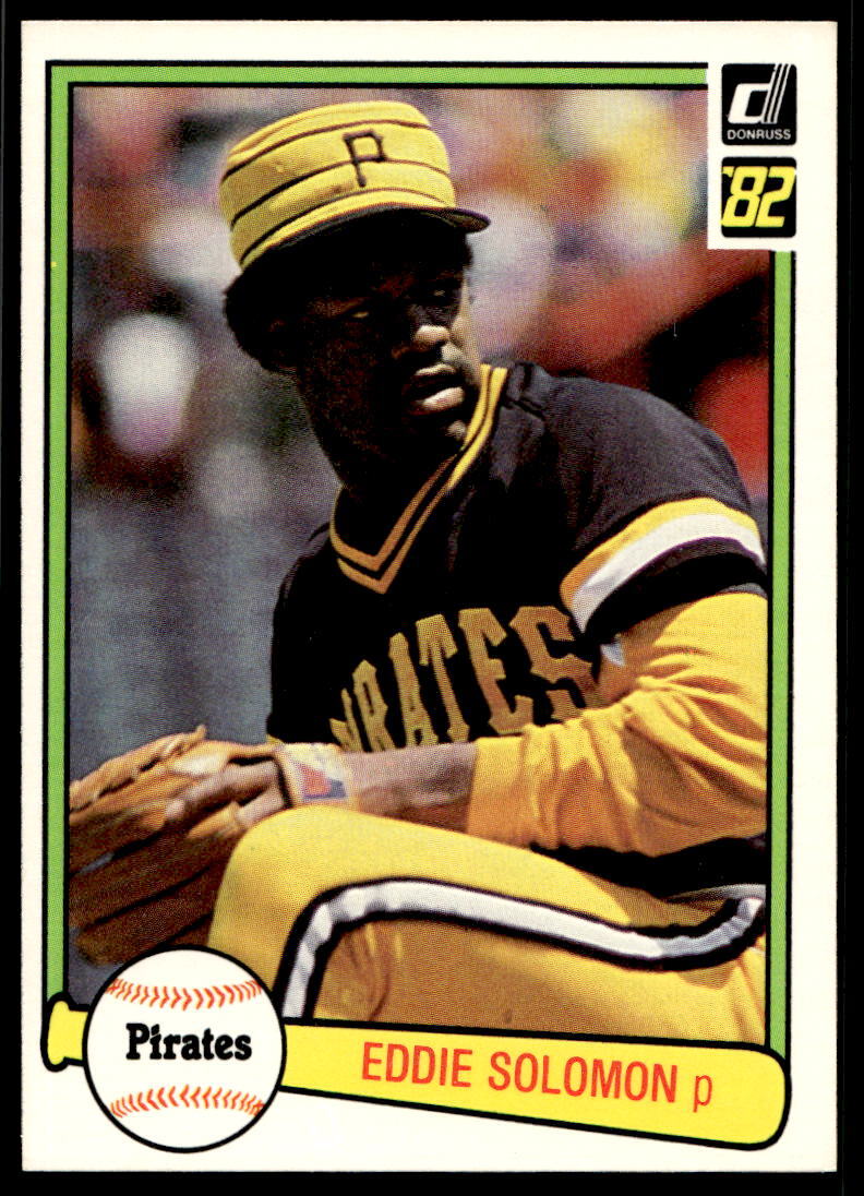 1982 Donruss 437 Eddie Solomon Pittsburgh Pirates Baseball Card | eBay