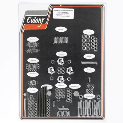 #8301 CHR Complete Hardware Kit-1940-1947 H-D Knucklehead-Chrome Plated ...