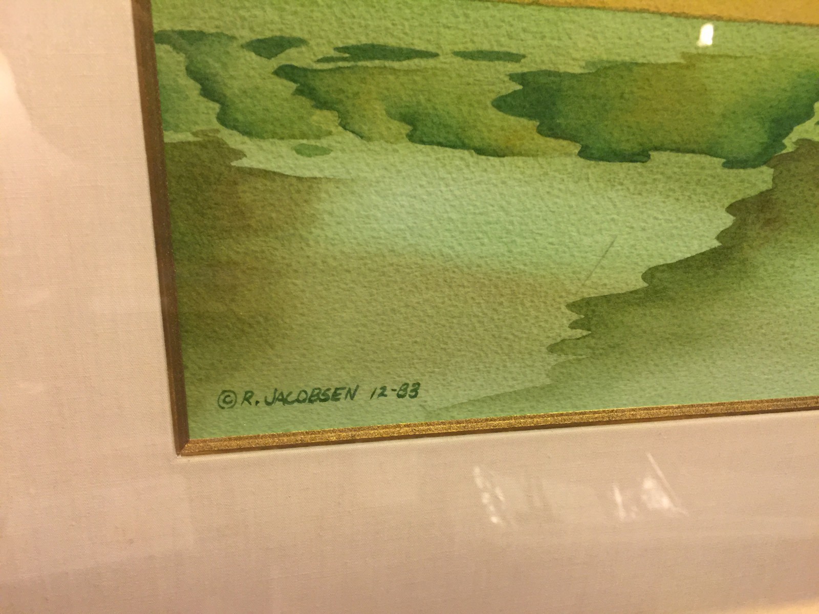 RAY JACOBSON CALIFORNIA LANDSCAPE SONOMA VALLEY WATERCOLOR ART PAINTING ...