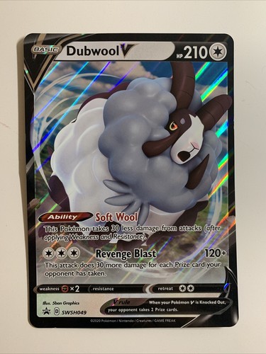 Dubwool V SWSH049 - Full Art Promo Ultra Rare Pokemon Card | eBay