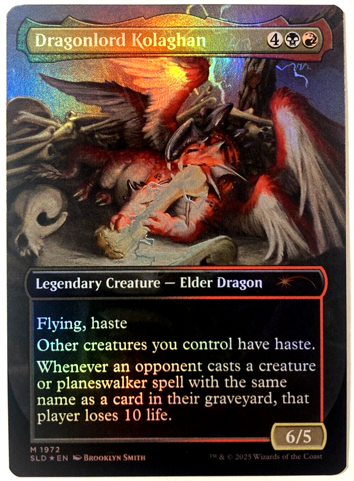 MTG Dragonlord Kolaghan RAINBOW FOIL Secret Lair Drop 1972 NM | eBay