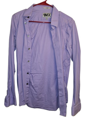 Express 1mx dress shirt Clr Lavendar size S/P Fitted good shape clean ...