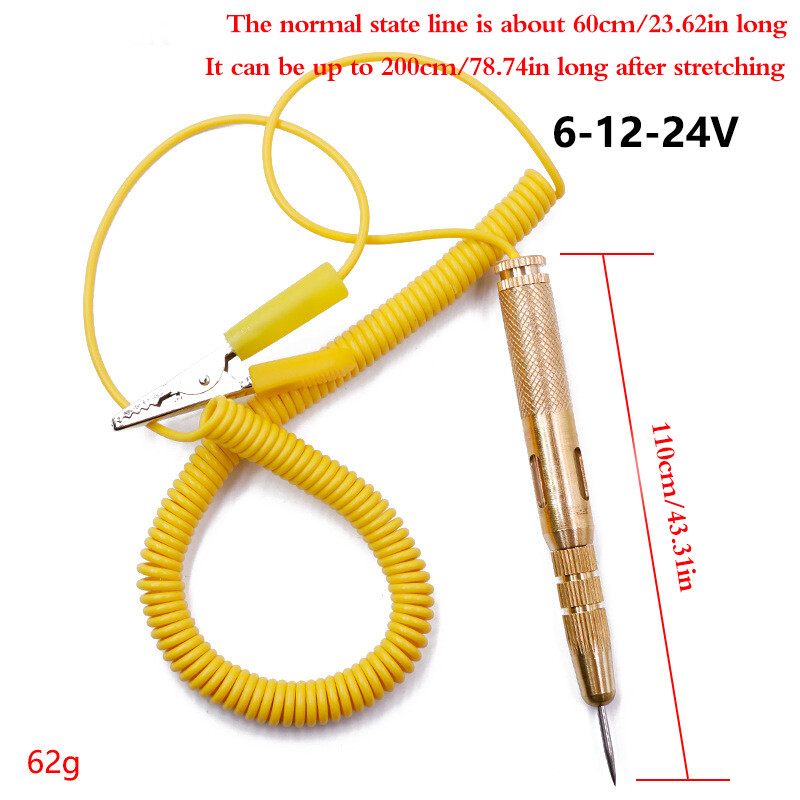 Diagnostic Tools DC 6V 12V 24V Copper Auto Car Light Circuit Tester ...