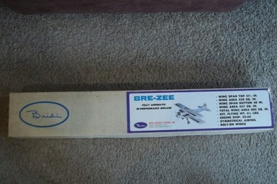 Vintage RC airplane. Bridi Bre-Zee kit. factory sealed see pics rare ...