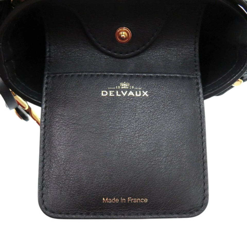 Delvaux Authentic Pin Toy Eclatshoulder Bag Black Box Calf *Kbx3242 ...
