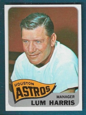 1965 Topps Baseball Houston Astros Lum Harris MGR #274 EX-EX+ | eBay