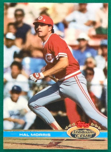 Hal Morris - 1991 Topps Stadium Club #339 - Cincinnati Reds Baseball ...