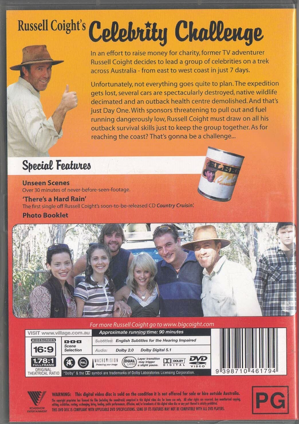 Russell Coight's Celebrity Challenge DVD, 2004 Region 4 Like New ...