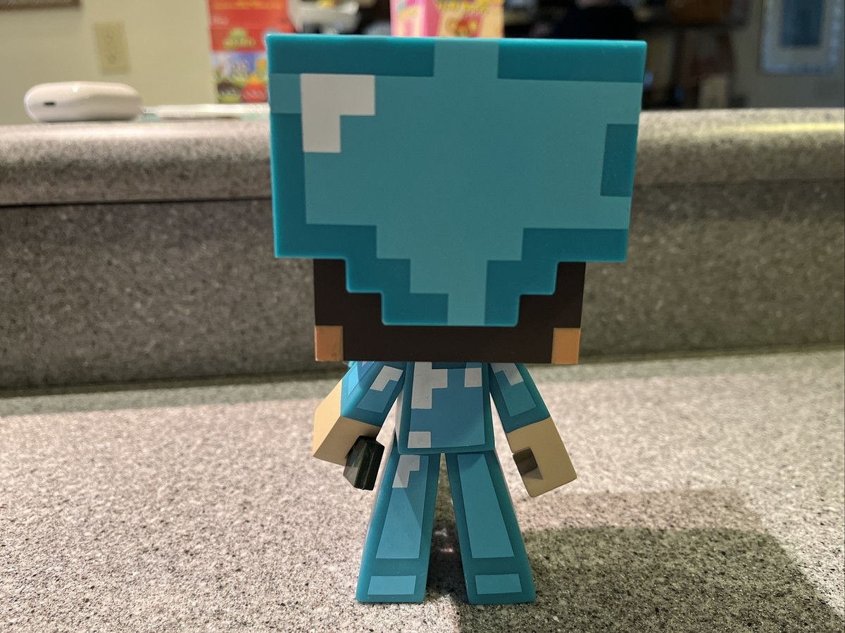Minecraft Steve Statue With Sword
