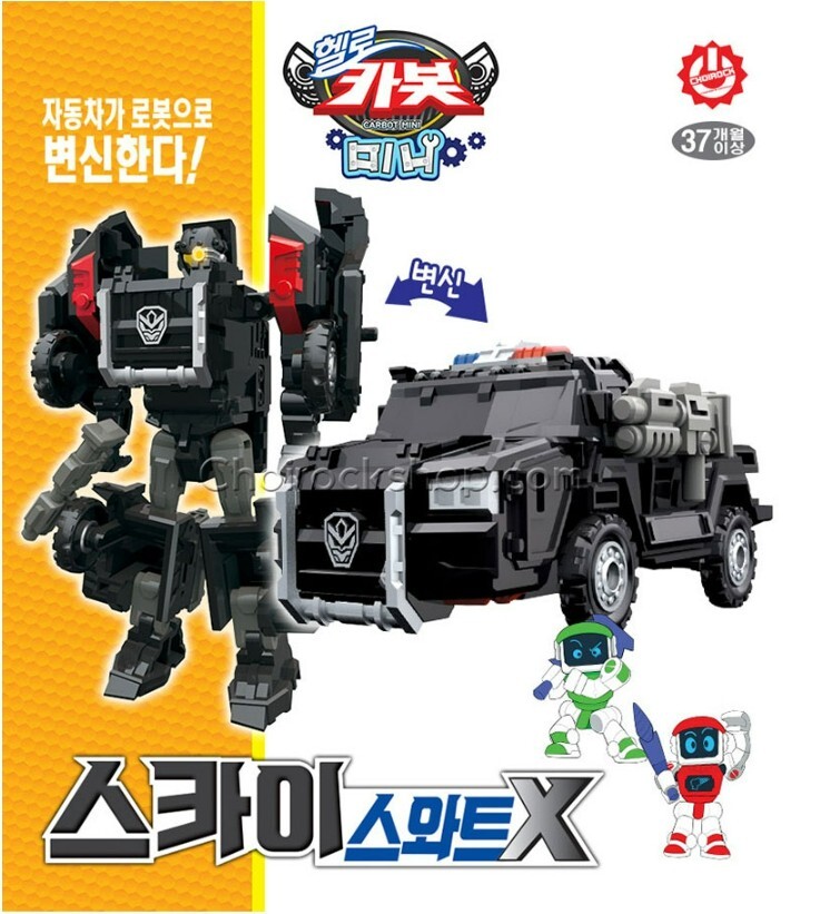 Hello Carbot Mini Bot Series Sky Swat X Transformation Figure Robot Toy ...