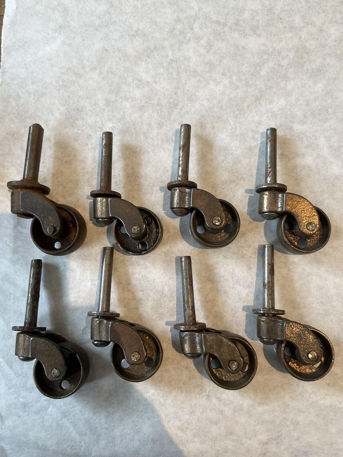8 Vintage Metal Casters Group 1 | eBay