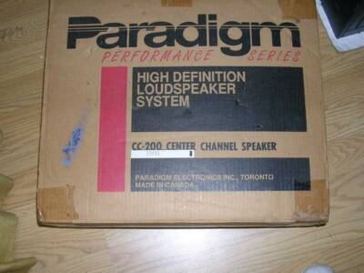 Paradigm Center Channel Speaker CC-200 | eBay