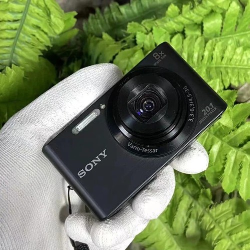 Sony DSC-W830 CyberShot 20.1MP Digital Camera Black 8x Zoom w/Battery ...