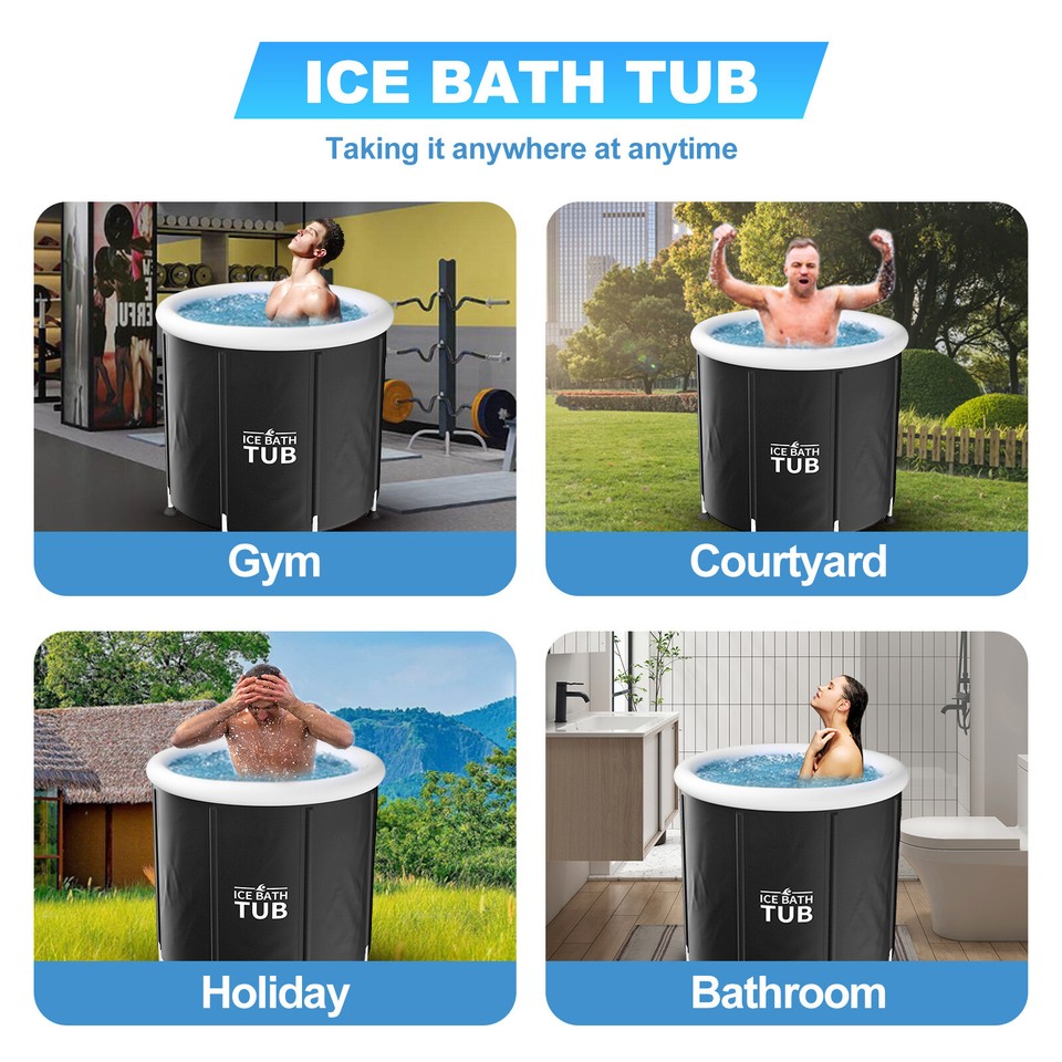 Ice Bath Tub For Athletes, Large Outdoor Ice Bath Inflatable Cold ...