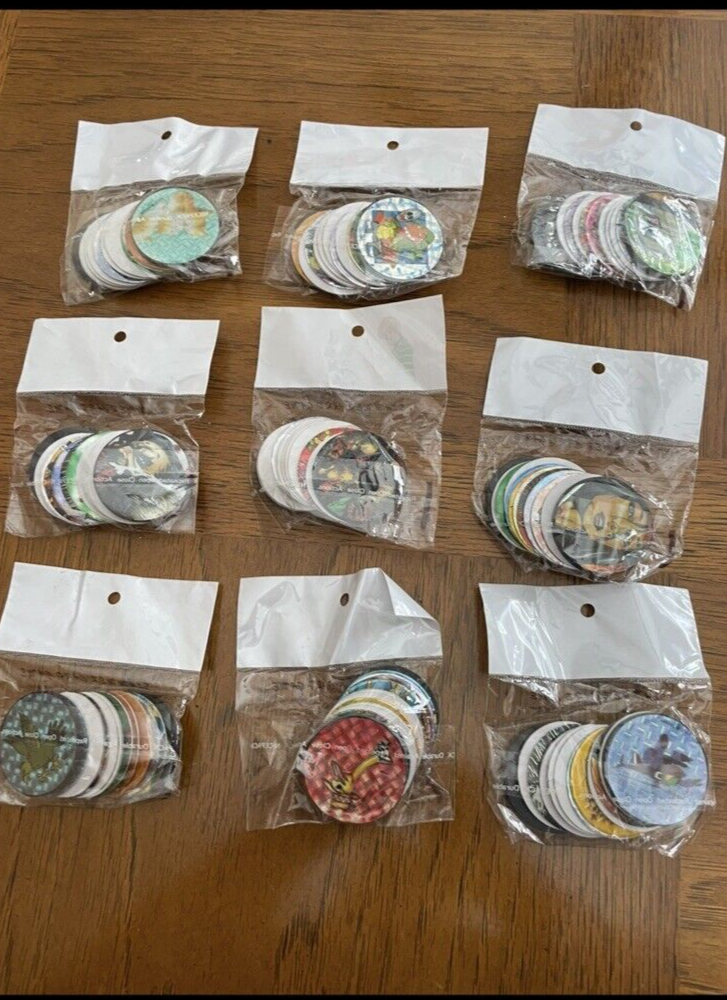 Lot of NIP Pogs (9) 10 pack Pogs and 2 Slammers Each Package 108 Total ...