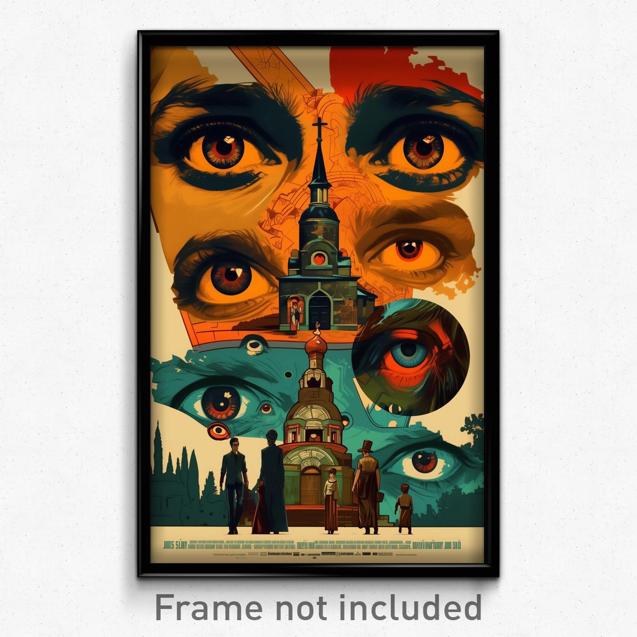 Greek Movie Poster - Slim Cathouse (Greece Psychedelic Art Retro Film ...