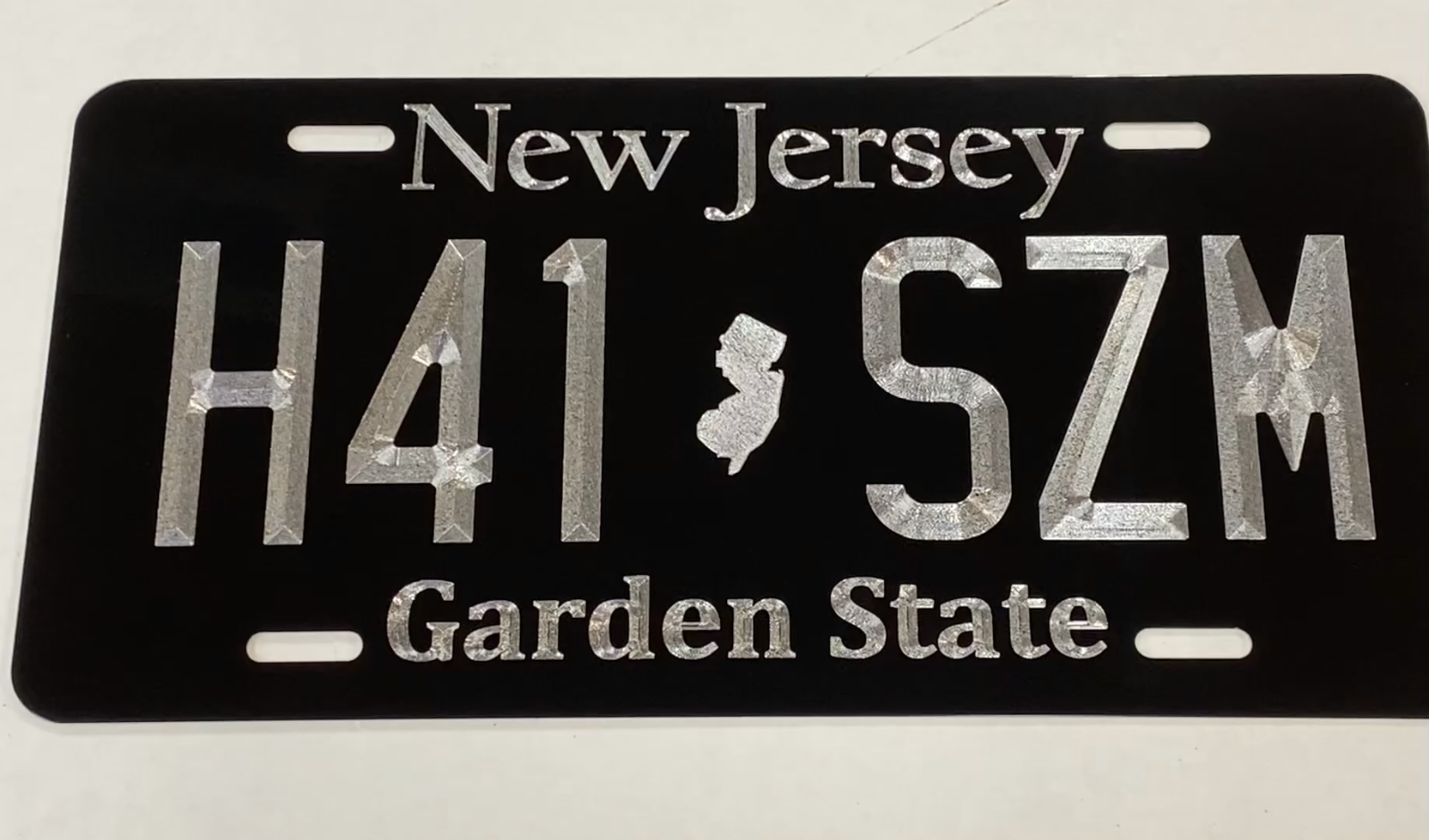 Custom Pennsylvania PA State Car Tag Diamond Etched REFLECTIVE License ...