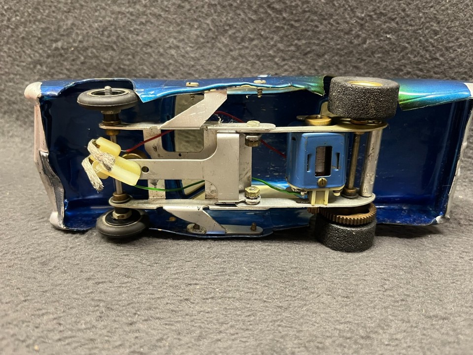 1967 Pontiac GTO 1/24 Slot Car 1960's Aluminum Chassis Wheelie Mabuchi ...