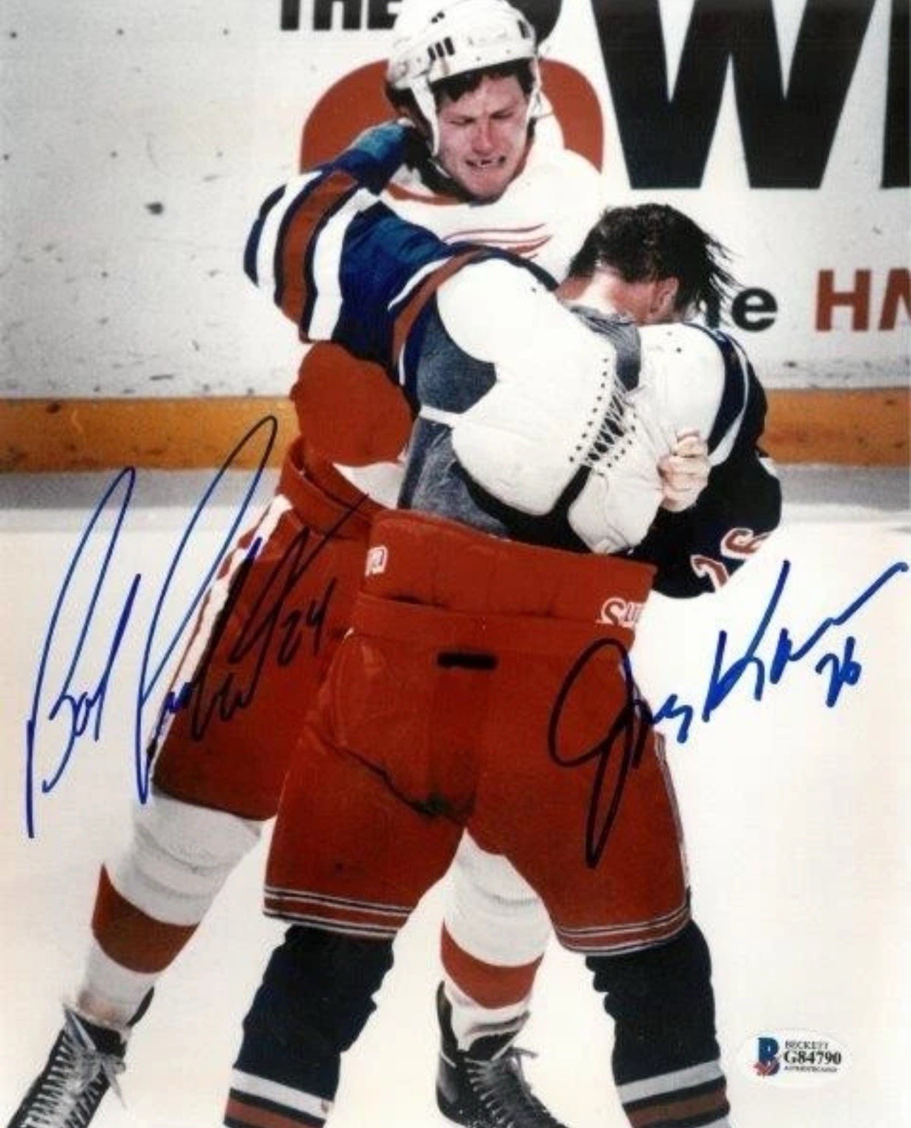 REPRINT - BOB PROBERT - JOE KOCUR Red Wings 8 x 10 Photo Poster RP Man ...