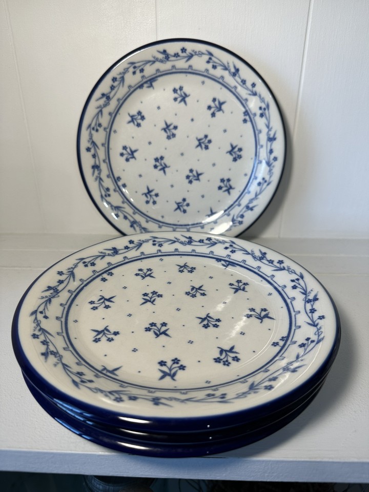 Set of Four (4) Sango Provence Bouquet Blue 260 Salad Plates 7.75 ...