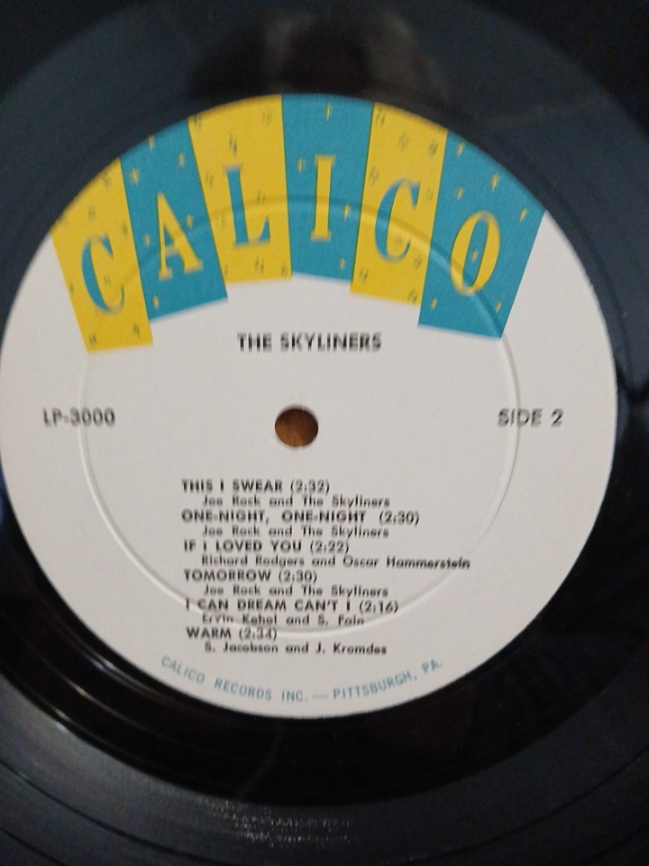 THE SKYLINERS ORIGINAL PRESS CALICO RECORDS # CLP 3000 | eBay