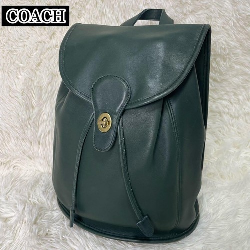 COACH 9943 Vintage Old Coach Glove Tanned Leather Backpack USA Green | eBay
