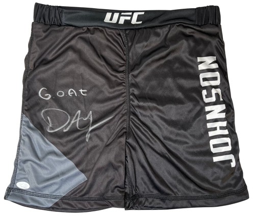Demetrious Johnson autographed signed inscribed shorts UFC JSA COA ...