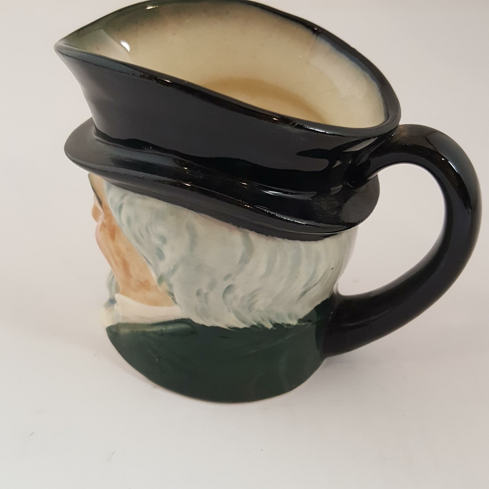 Uncle Sam Japan Marutomoware Mug Creamer Cup 3.5" Tall Black Toby Mug ...